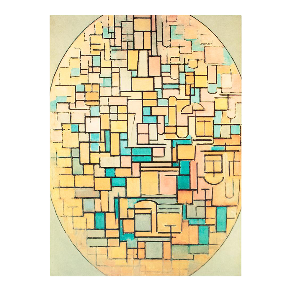 1991 After Piet Mondrian "Oval Composition (Tablet 3)", Full-Color ...