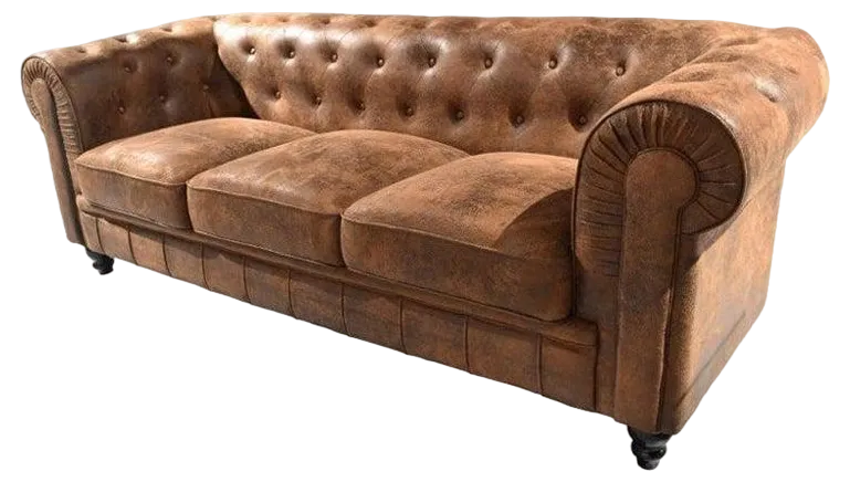 Spanish Three-Seater Sofa by Spanish Manufactory | Chairish
