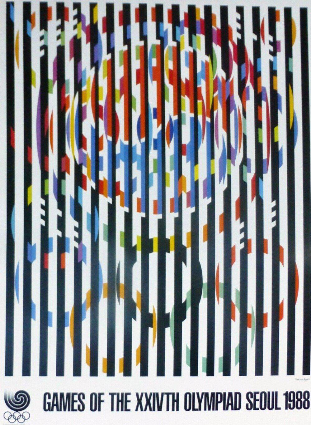 1988 Seoul Olympic Games, Yaacov Agam Poster | Chairish