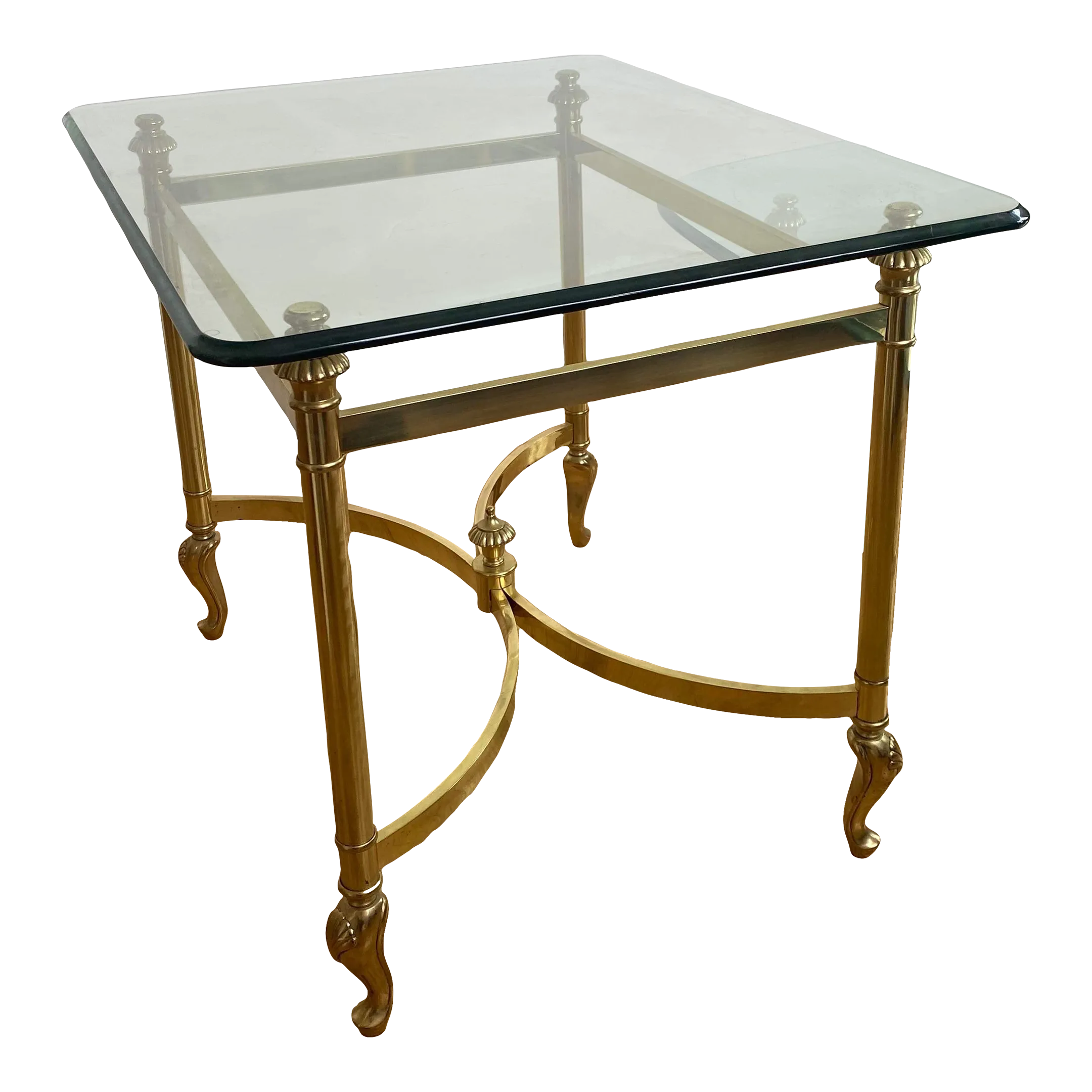 1980s Vintage Ethan Allen Hollywood Regency Style End Table | Chairish