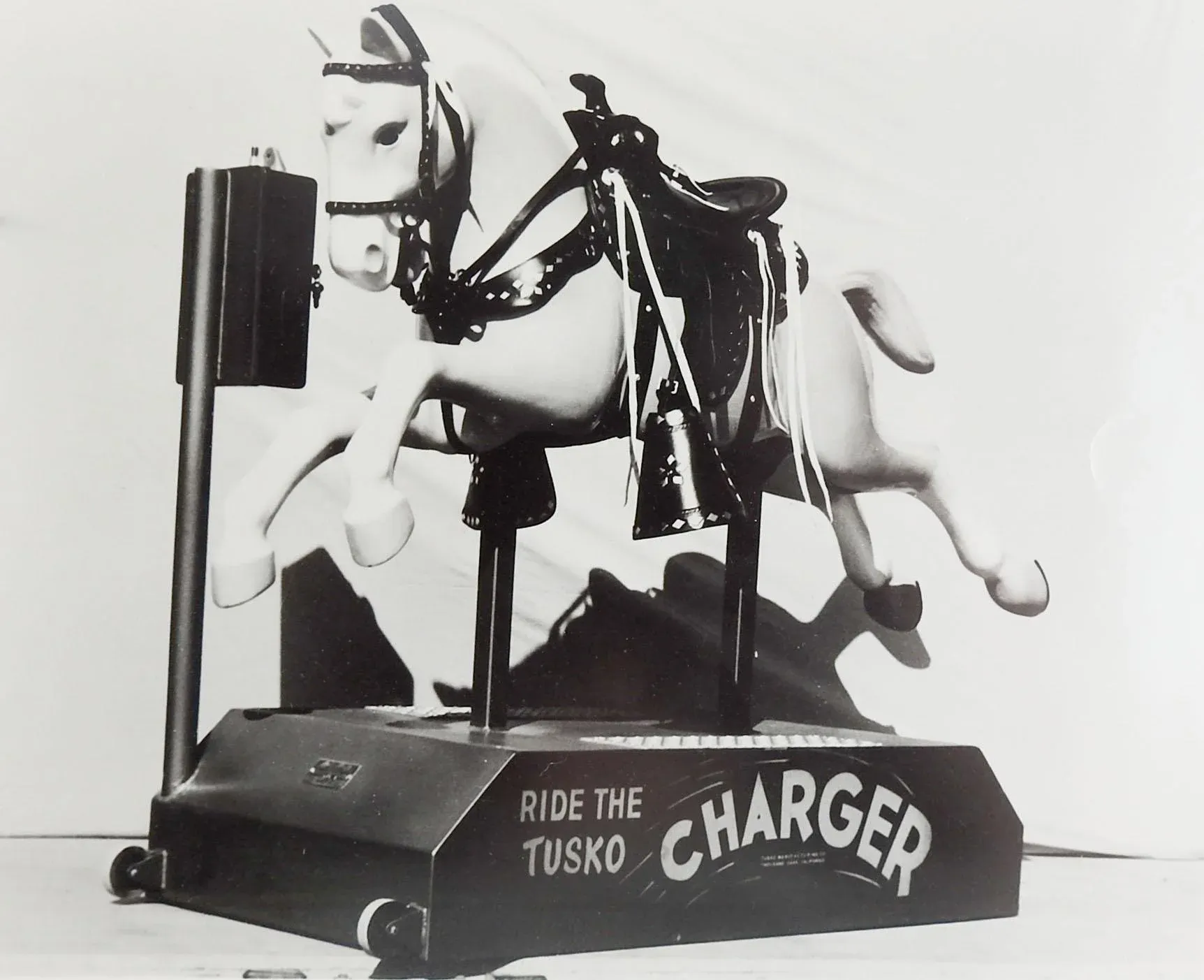 1950's Tusko Charger Kiddie Ride Photograph | Chairish