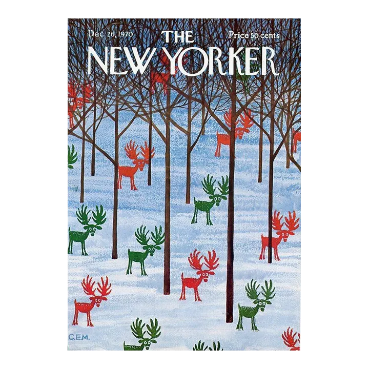 1970 New Yorker Magazine Cover, December 26 (Charles Martin), Original ...