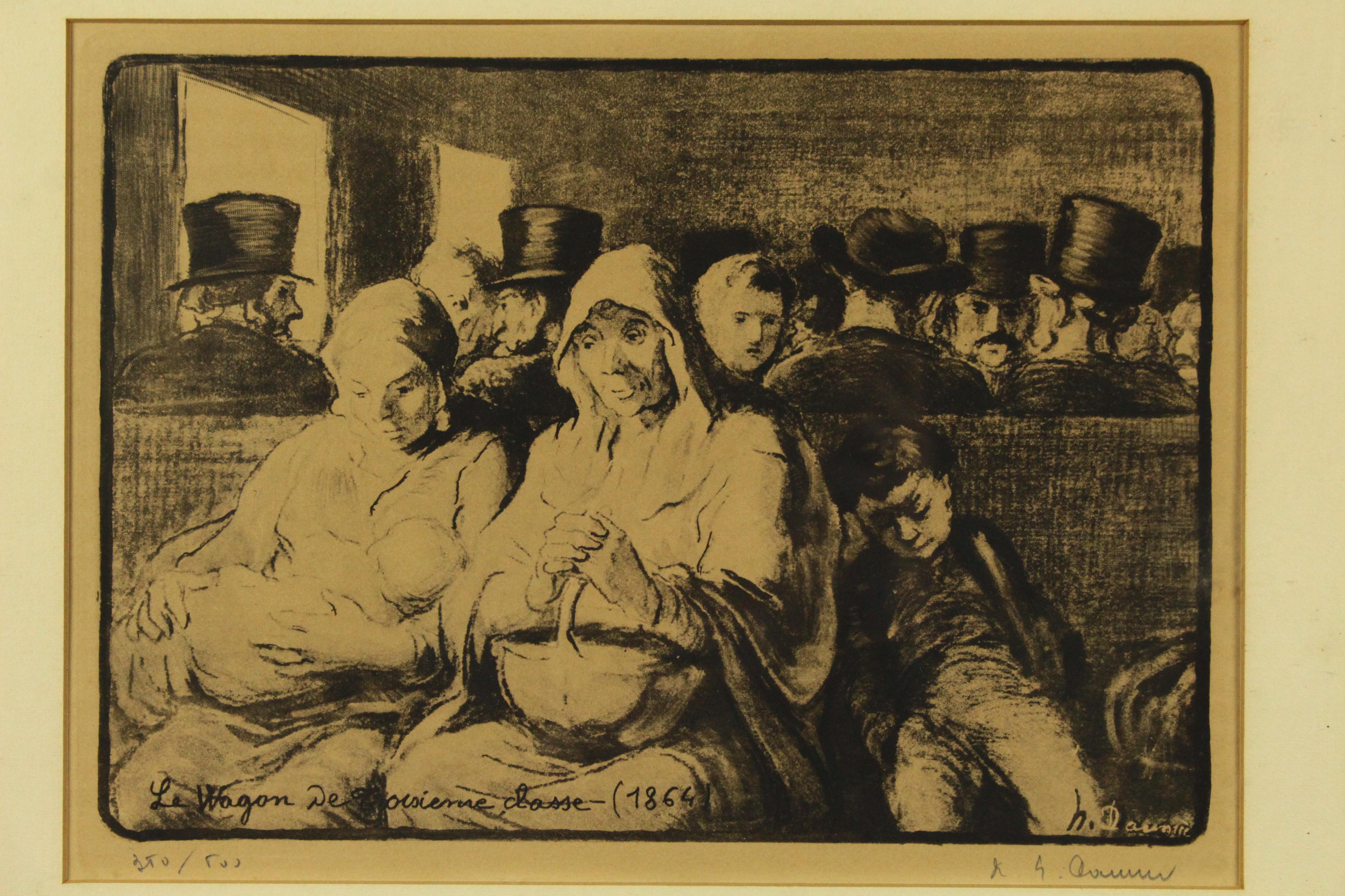 Daumier The Third Class Carriage