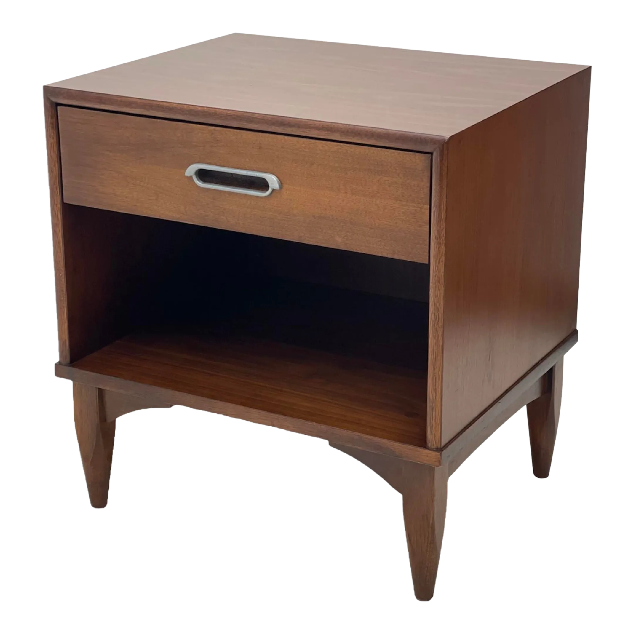 1970s Vintage Drexel Nightstand Dovetail Drawers | Chairish