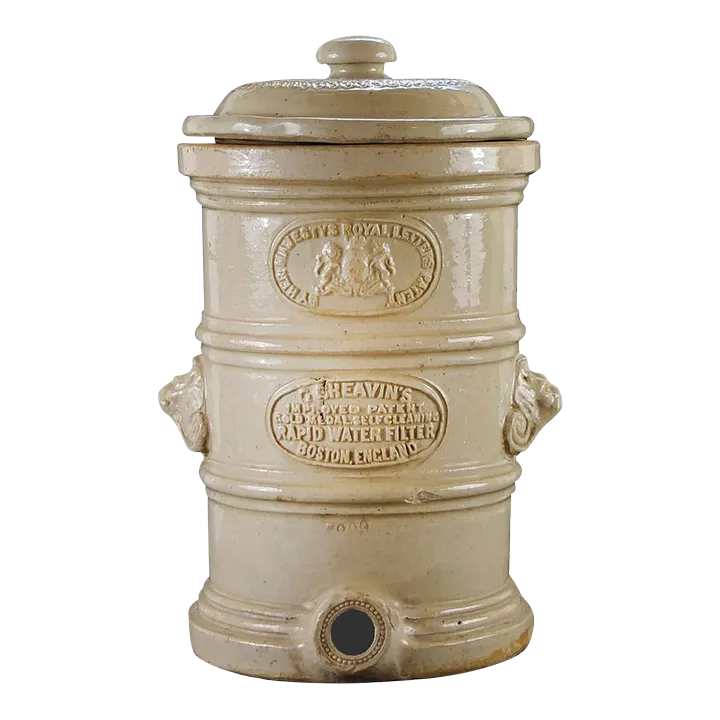 Vintage English Stoneware Water Filter | Chairish