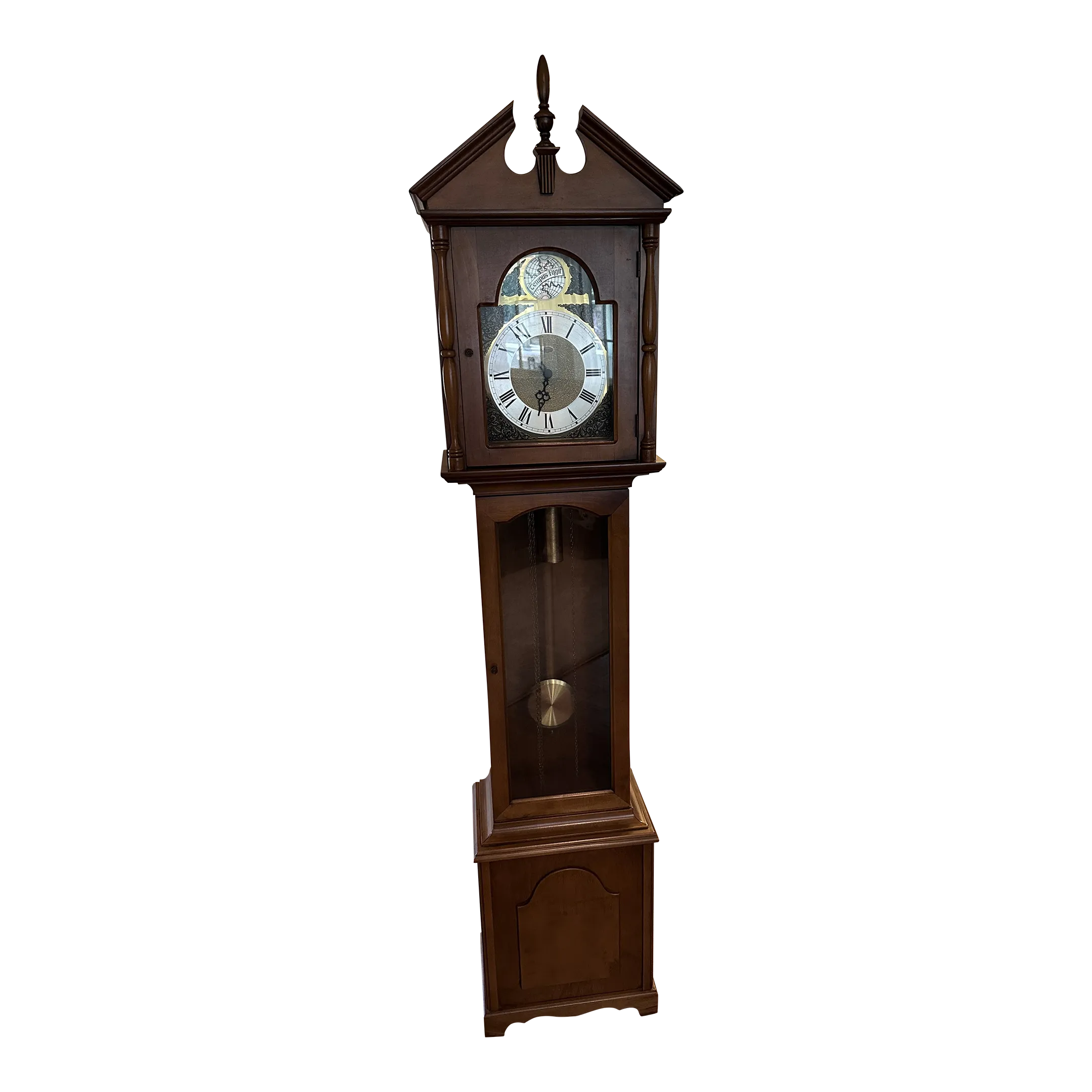 Vintage 1970s Tempus Fugit Grandfather Clock | Chairish