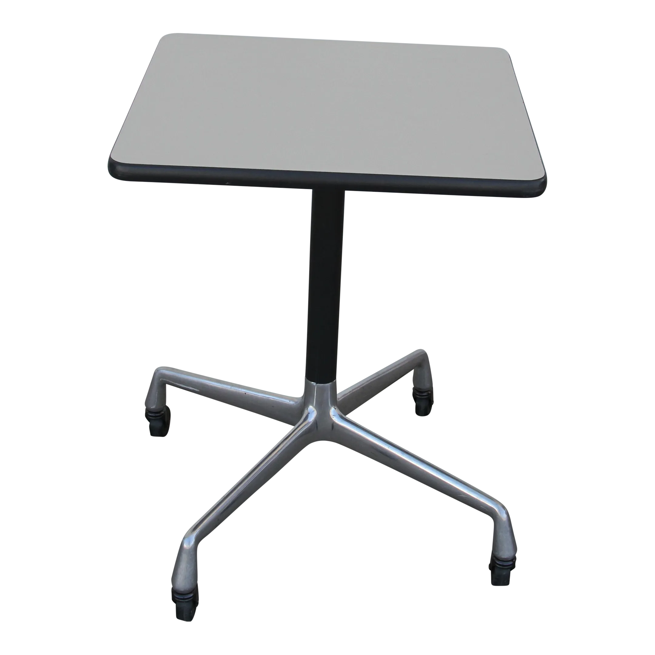 1970s Herman Miller Square Table on Casters | Chairish