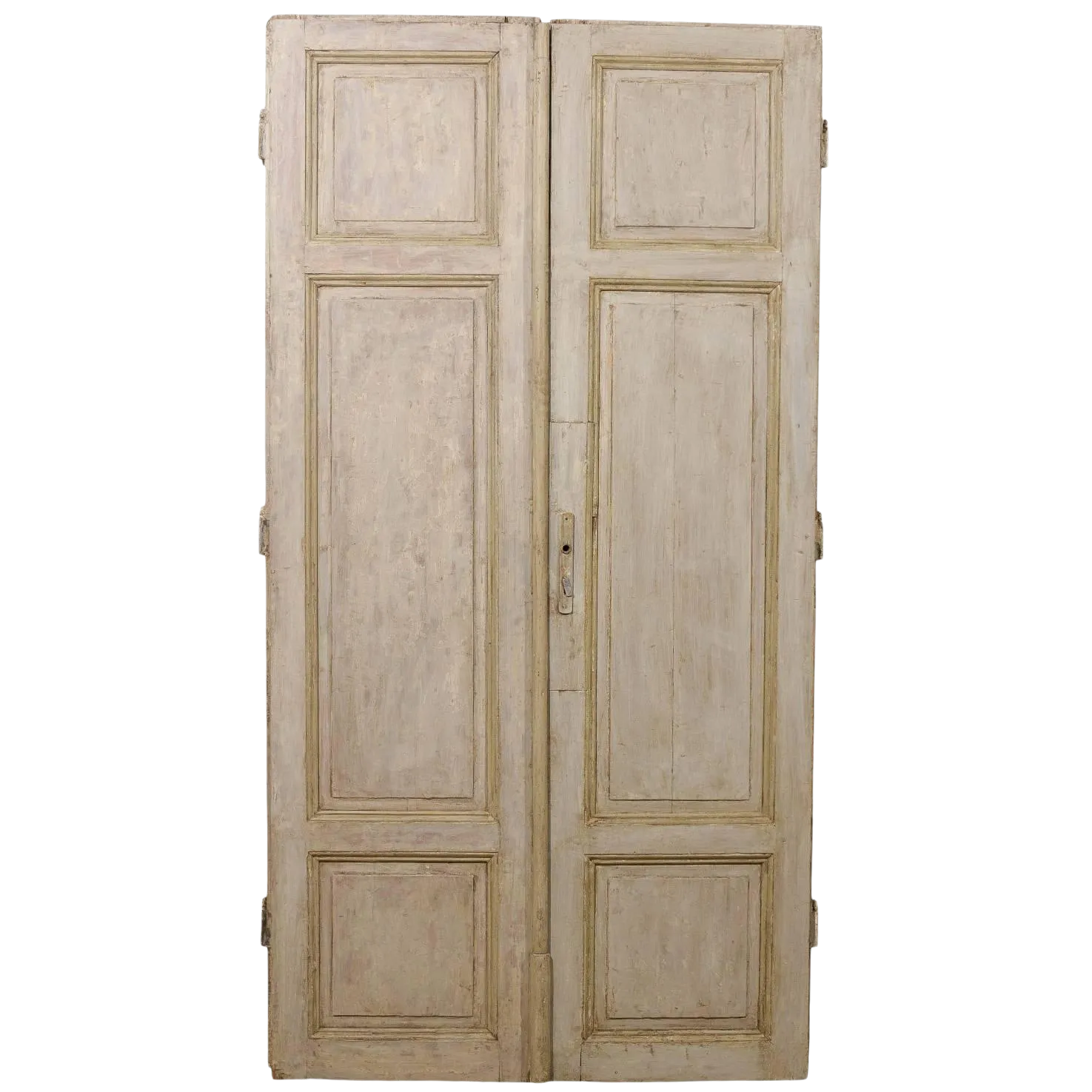Tall French Doors From the Mid-19th Century With Grey Green Finish - a ...