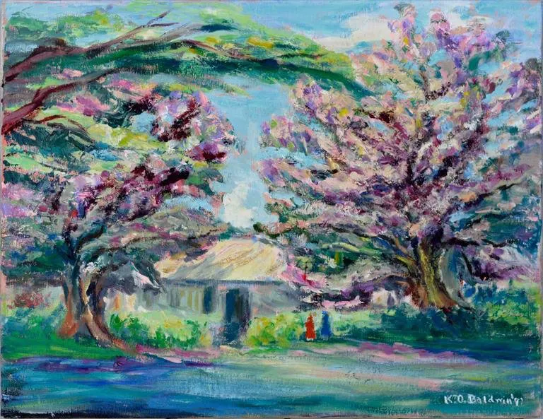 Koloa, Kauai, Hawaii Lilac Trees | Chairish