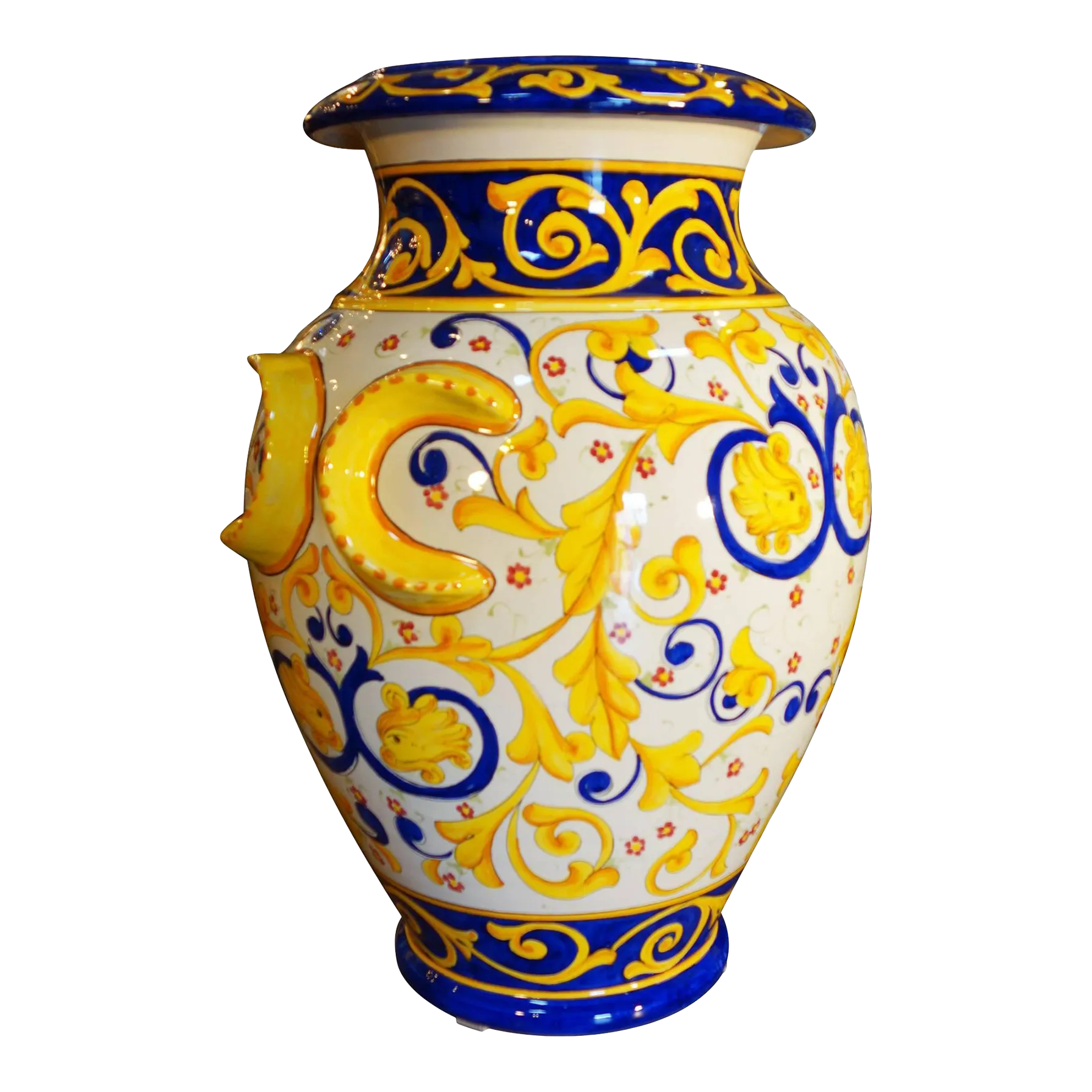 Contemporary Antique Italian Reproduction Deruta Hand Painted Majolica ...
