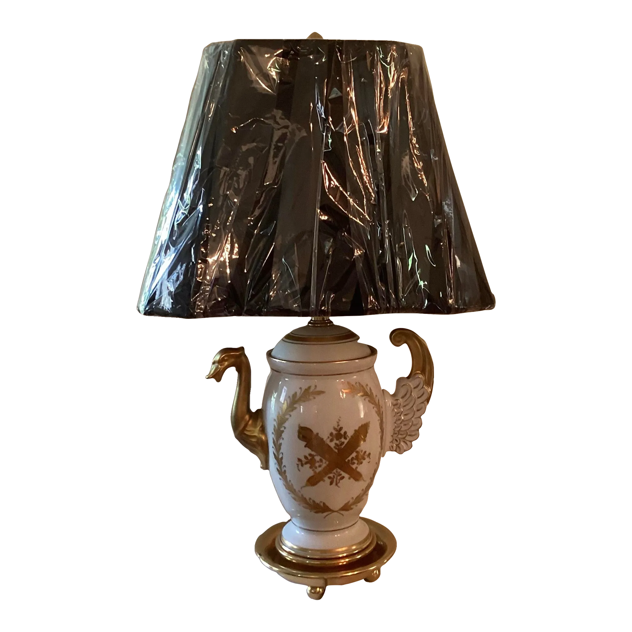 Vintage 1960s Marbro Swan Lamp | Chairish