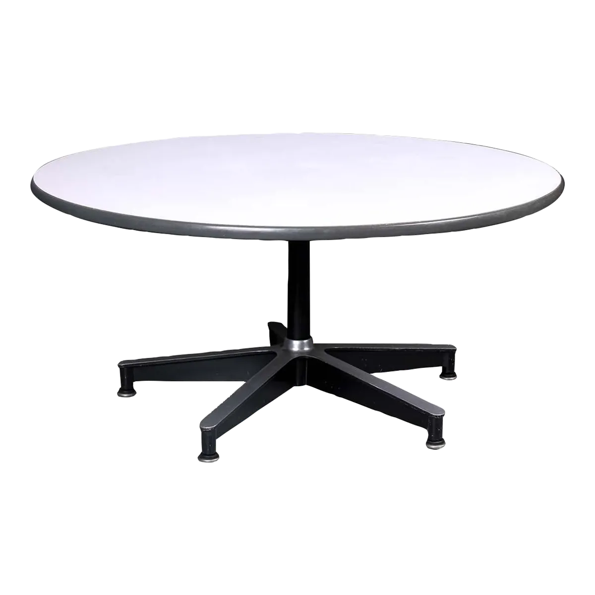 Mid 20th Century Round Coffee Table Charles Eames Herman Miller | Chairish