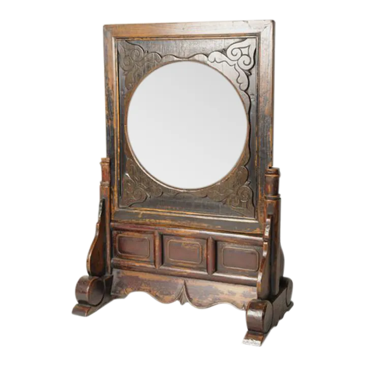 Early 19th Century Spirit Screen With Duan Stone | Chairish