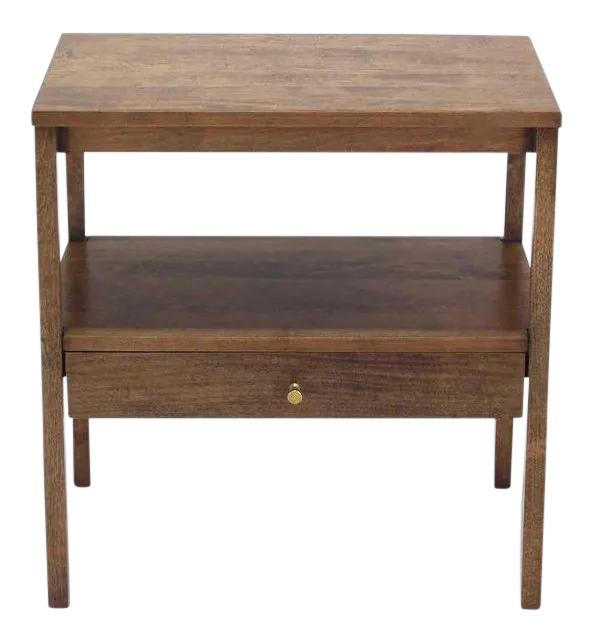 Mid-Century Modern 1 One Drawer End Table Stand | Chairish