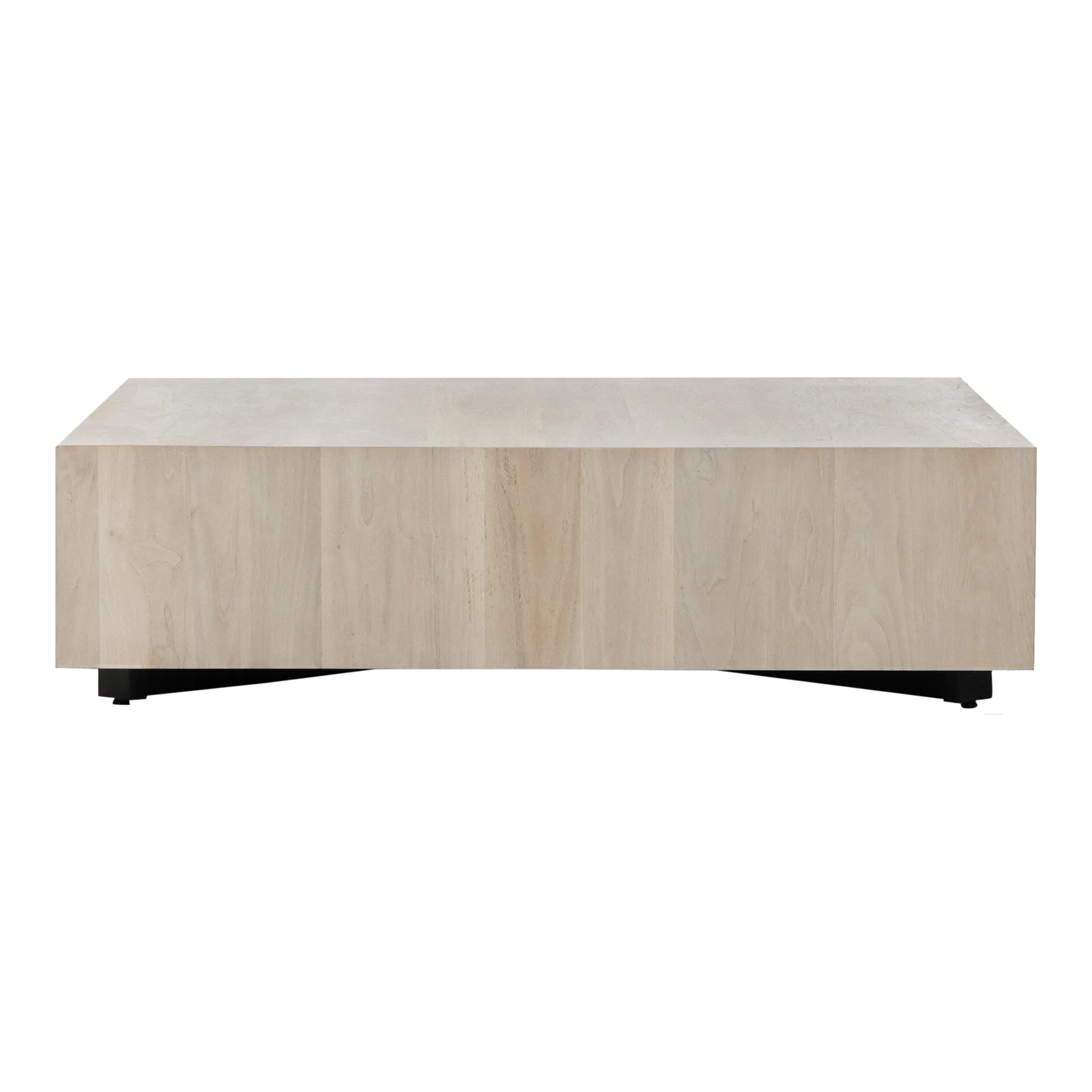 Hudson Large Square Coffee Table - Ashen Walnut | Chairish