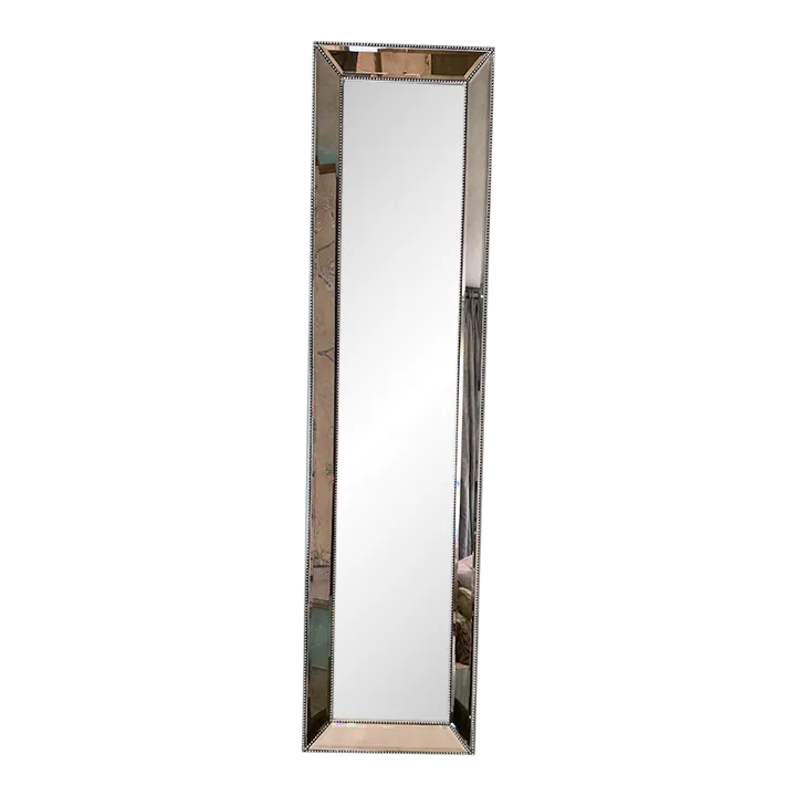 Contemporary Tall & Narrow Wall Mirror | Chairish