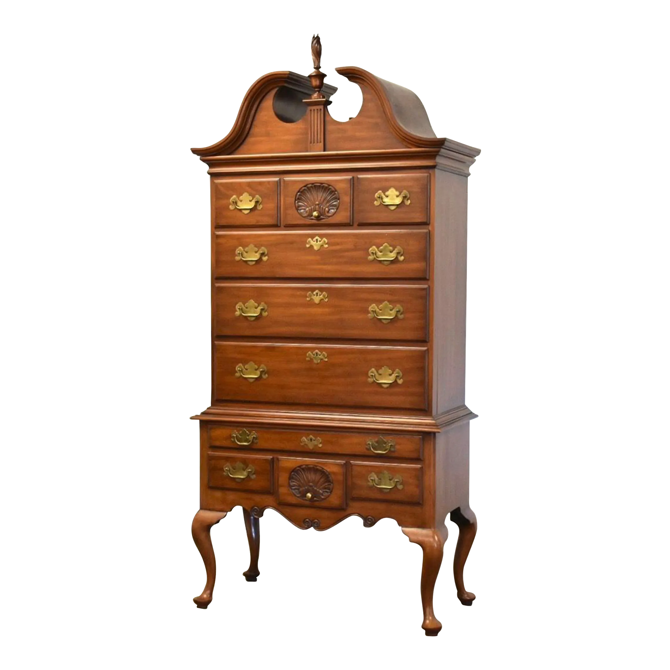 Henkel Harris Cherry Highboy Dresser | Chairish
