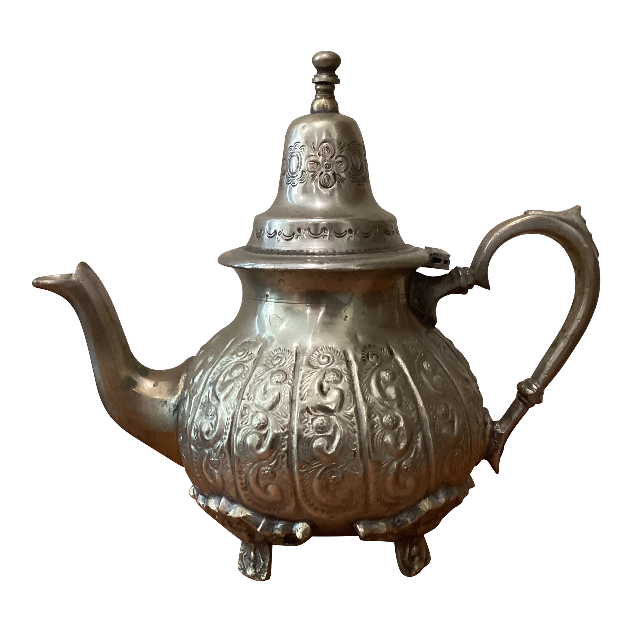 Vintage Middle Eastern Moroccan Tea/Coffee Pot Stamped, Circa 1960s ...