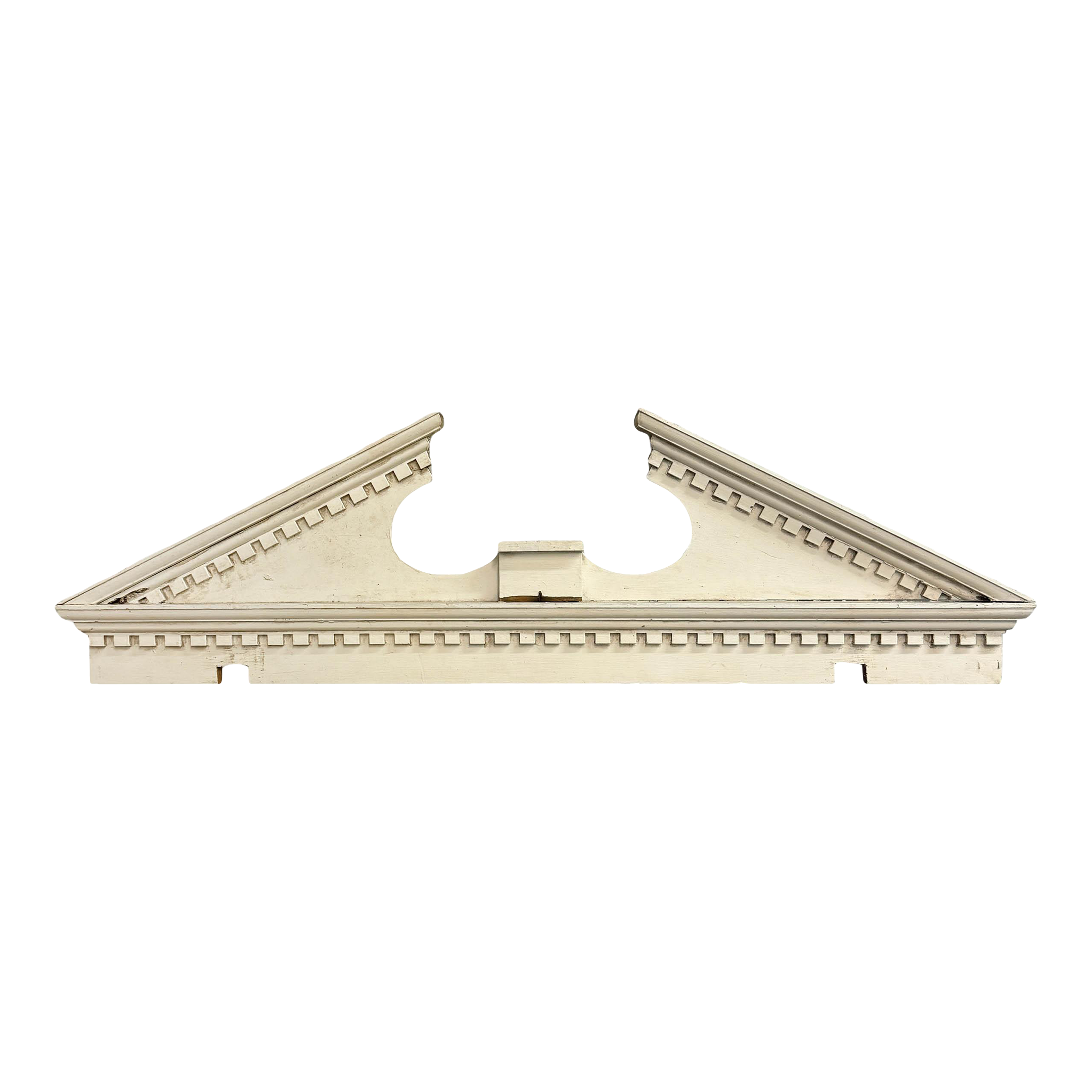 19th Century American Greek Revival Broken Pediment | Chairish