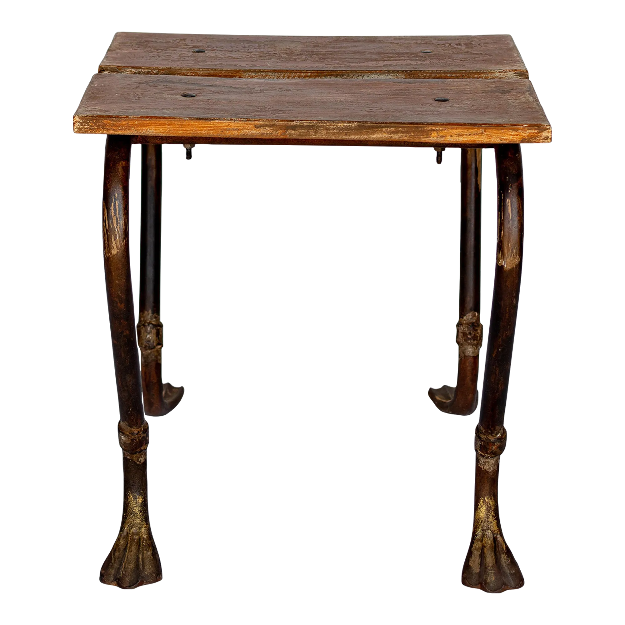 Stool With Unusual Duck Foot 1960s Vintage | Chairish