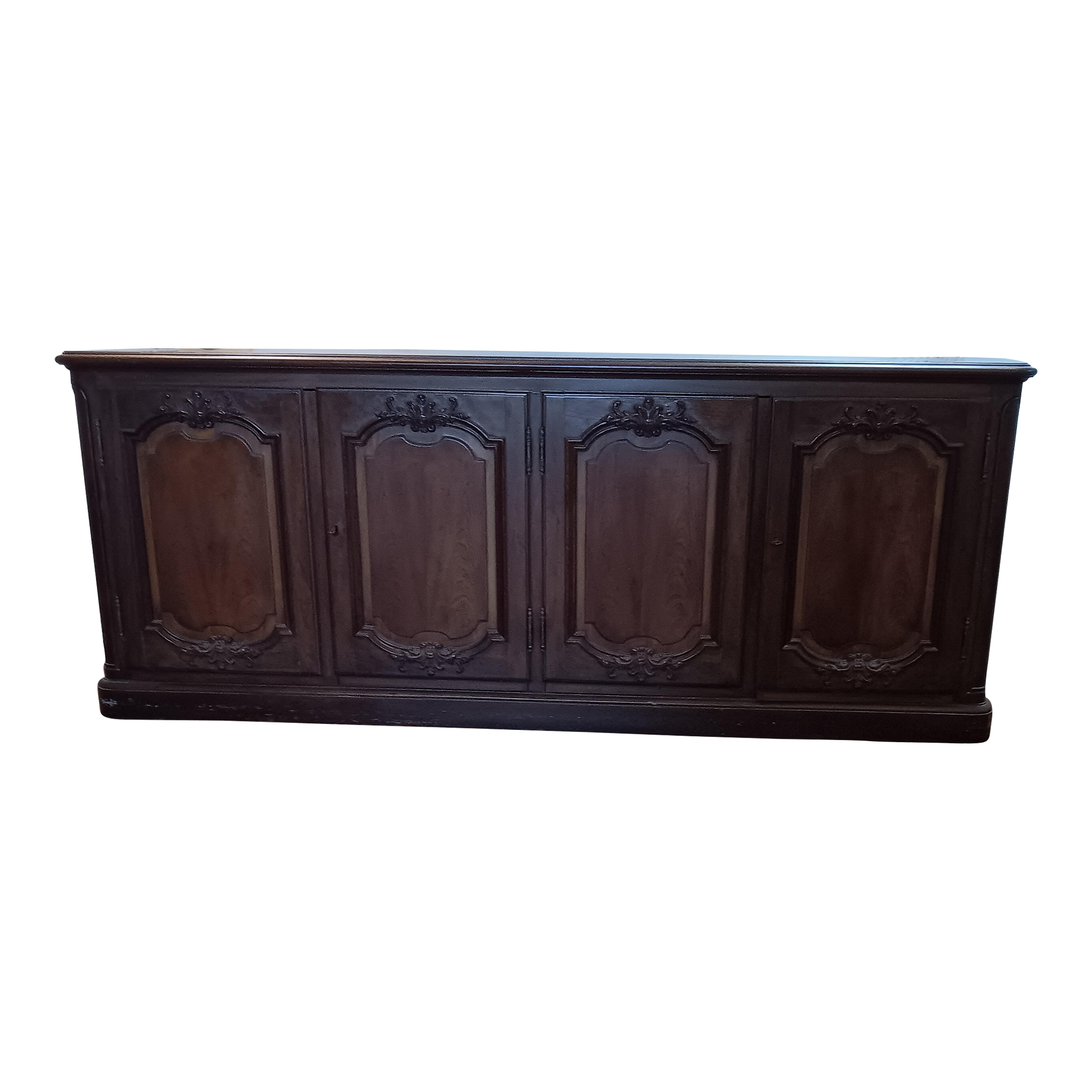 1950s Mid-Century Baker French Country 4 Door Grand Buffet | Chairish