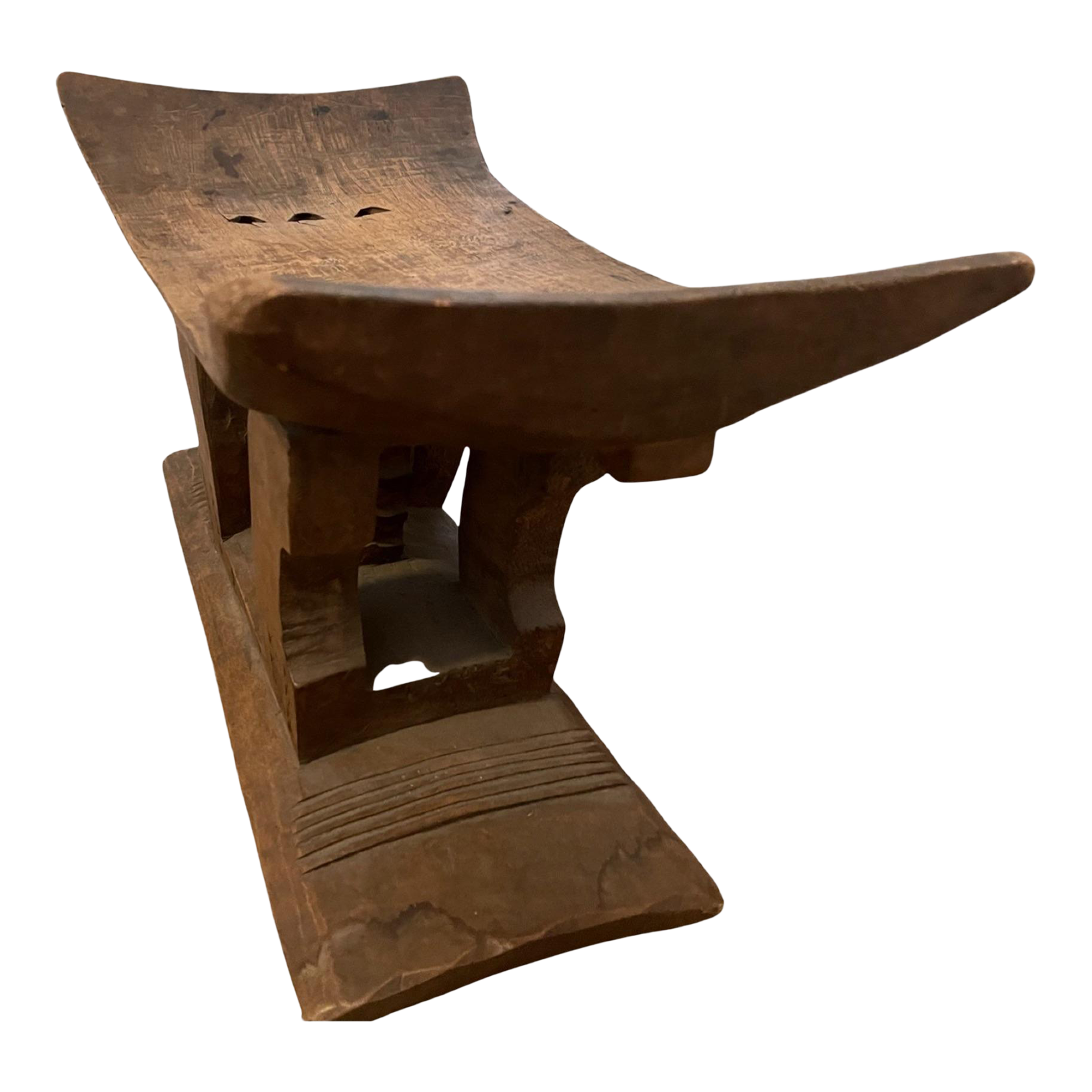 Mid 19th Century Ashanti Tribal Stool From Ghana | Chairish
