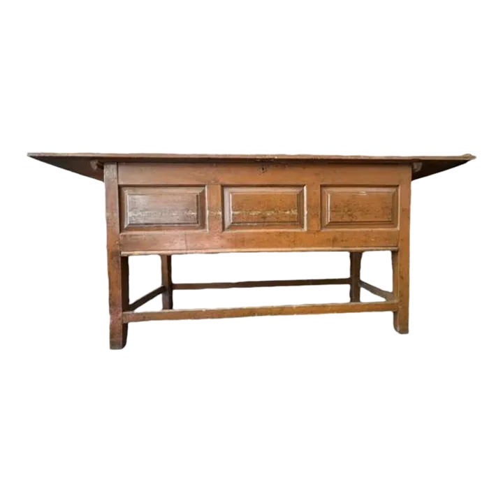 Early 1900s French Bakers Table Sideboard Storage | Chairish