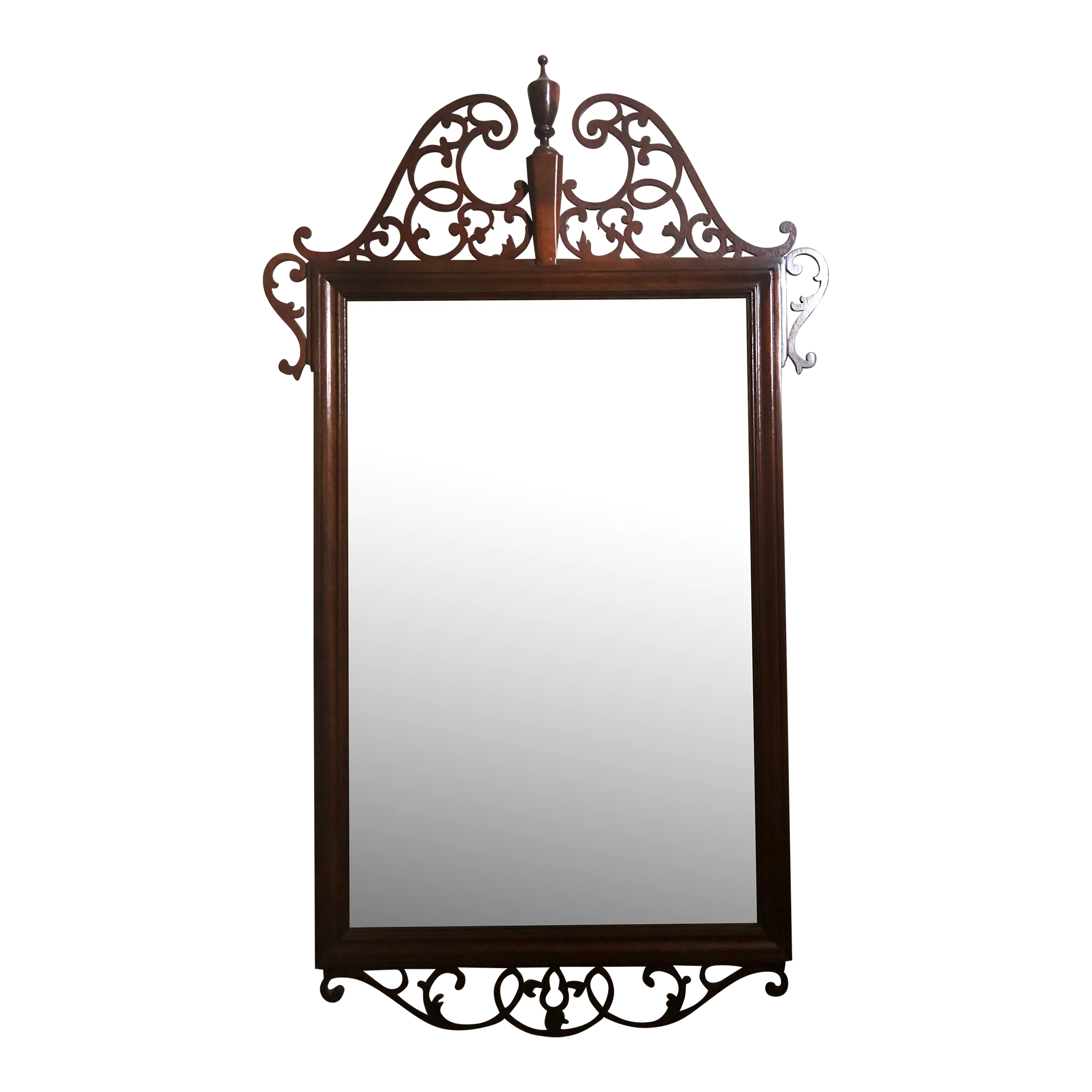 1980s Baker Furniture Company Traditional Mirror Chairish