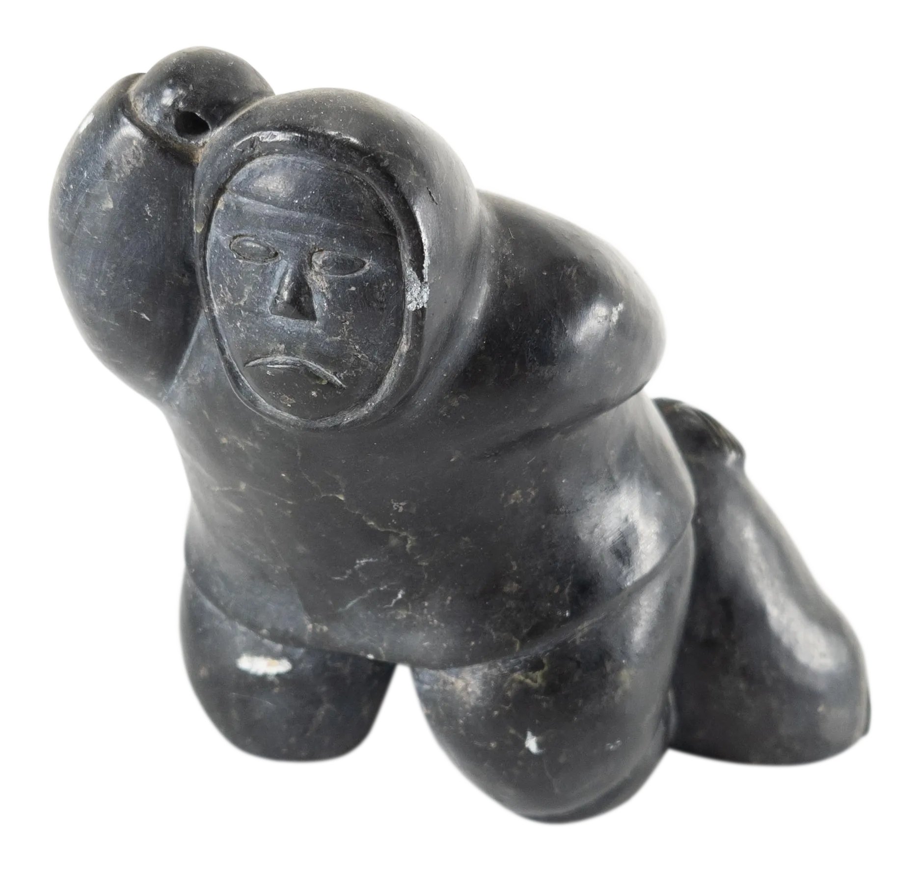 Mid 20th Century Inuit Style Stone Carving | Chairish