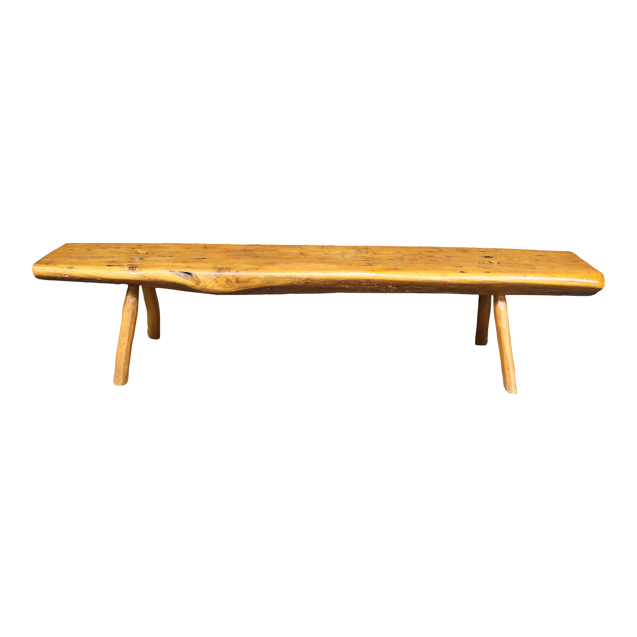 Oak Wood Slab Bench Wood Slab Bench Etsy