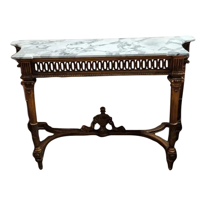 1920s Giltwood Regency Style Console Table | Chairish