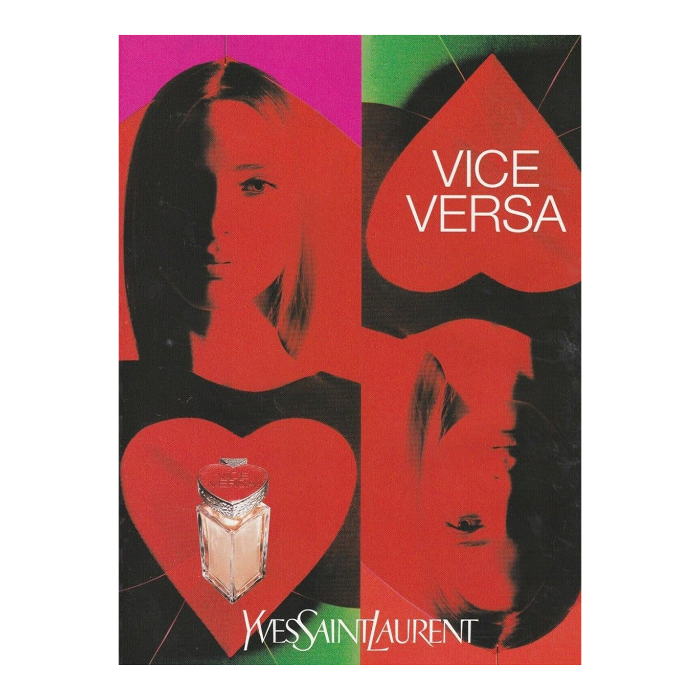 1999 Yves Saint Laurent - Vice Versa Poster | Chairish