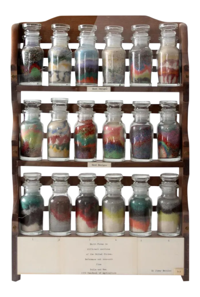 Circa 1938 Vintage Sand Art Collection | Chairish