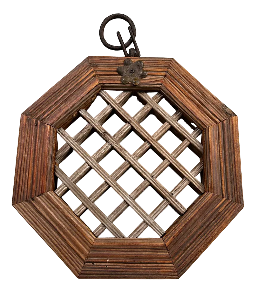 Japanese Meiji Era Wooden Window Lattice, 1890s | Chairish