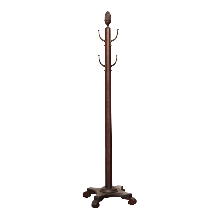 Antique Victorian Mahogany Hall Tree Coat Rack | Chairish