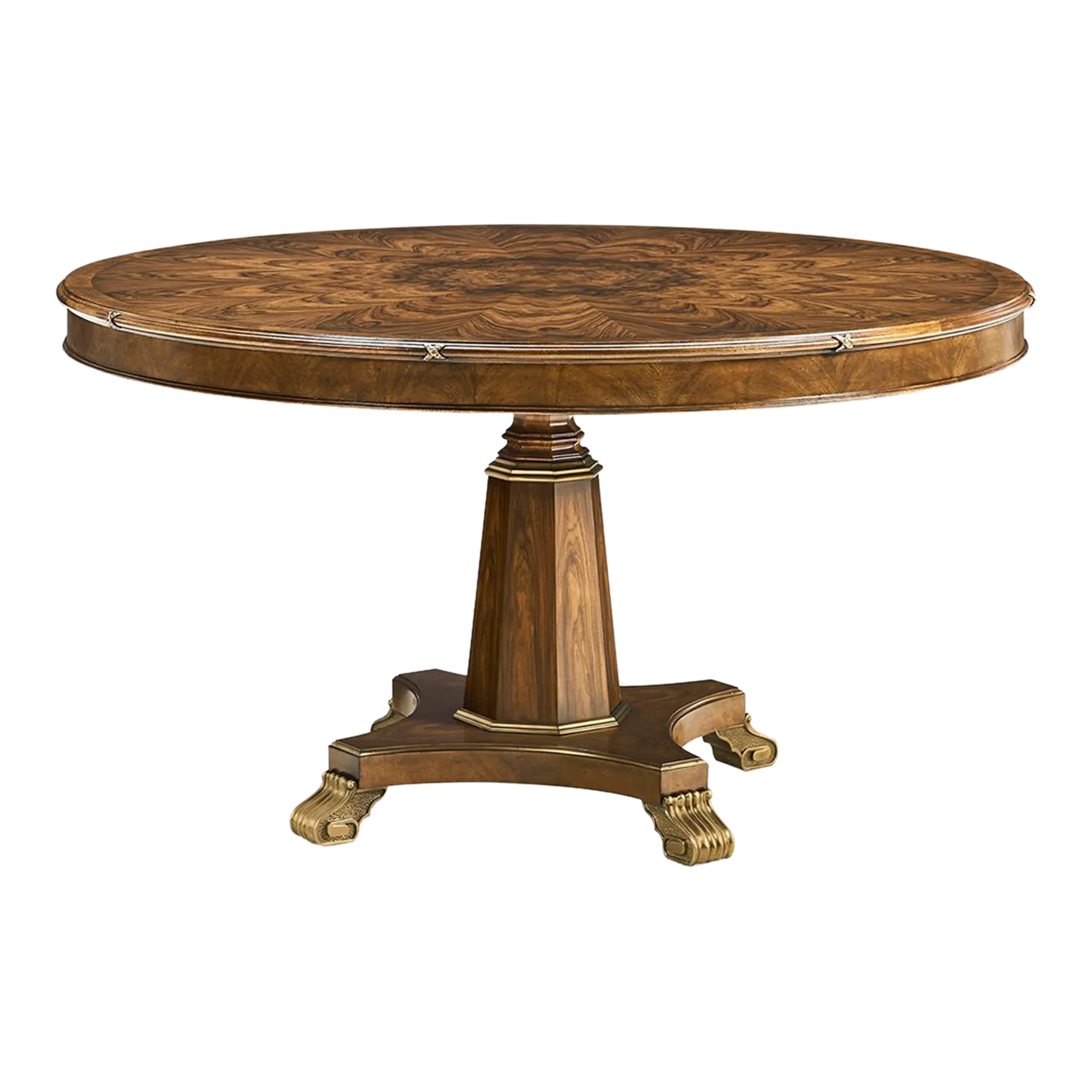 English Traditional Round Dining Table | Chairish