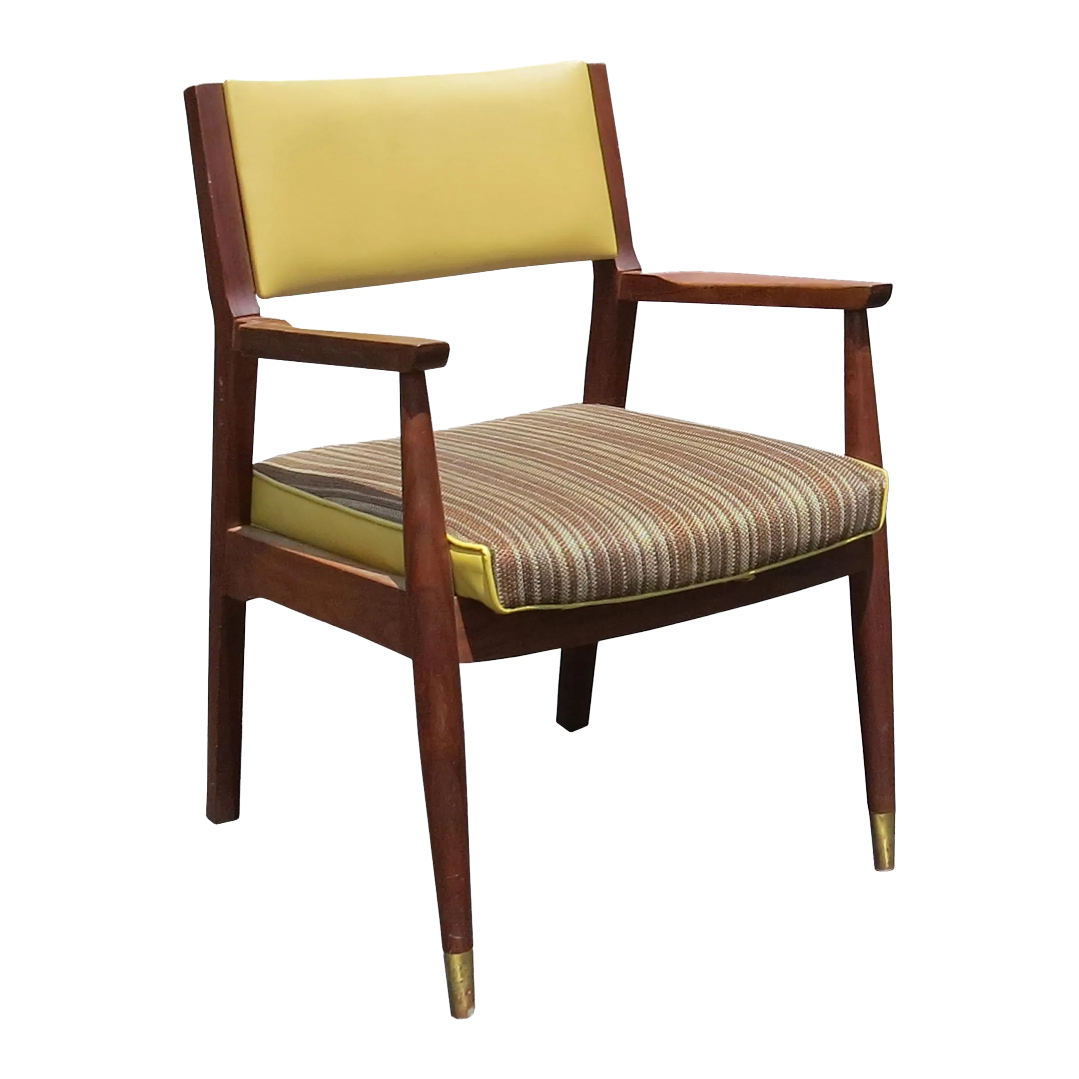 Vintage American Mid-Century Solid Walnut Office/Conference Armchair ...