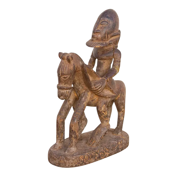 Original 19th Century African Warrior Statue | Chairish