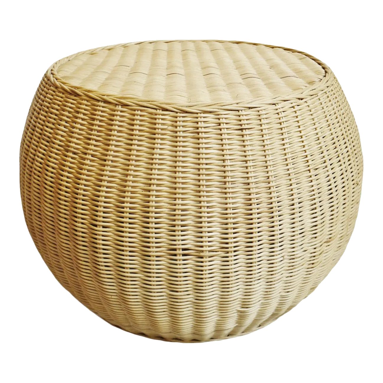 Raw Wicker Pod Coffee Table | Chairish