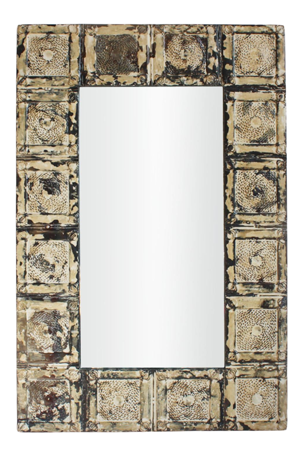 Tin Ceiling Tile Mirror Frame | Shelly Lighting