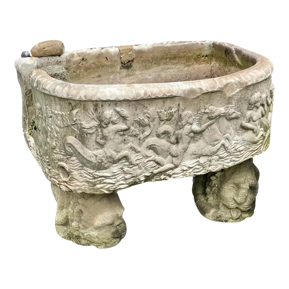 Large Roman Marble Neoclassical Cistern or Planter From Carcassonne ...