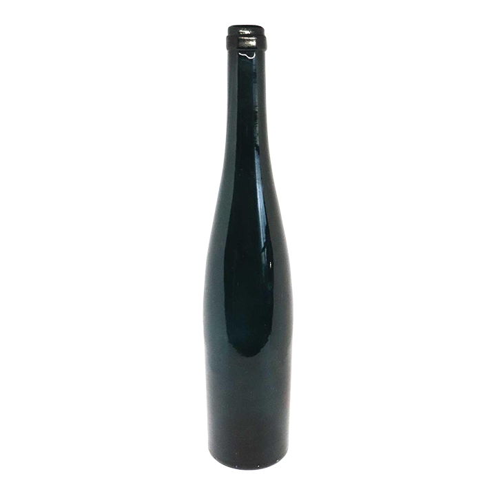 Scarce Large American Teal Glass Turn Mold Hock Shape Wine Bottle ...