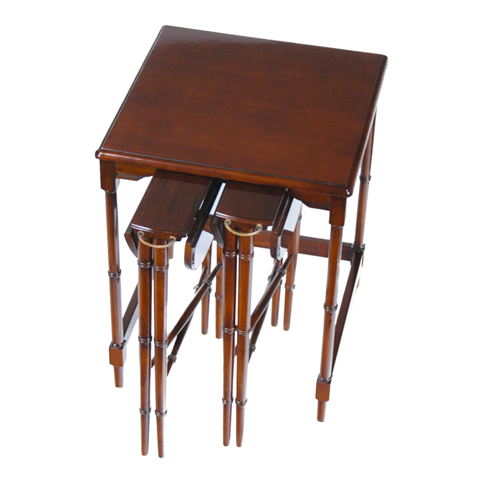 Mahogany Nesting Tables - Set of 3 | Chairish