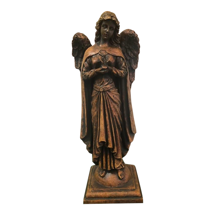 19th Century Angel Standing Statue | Chairish
