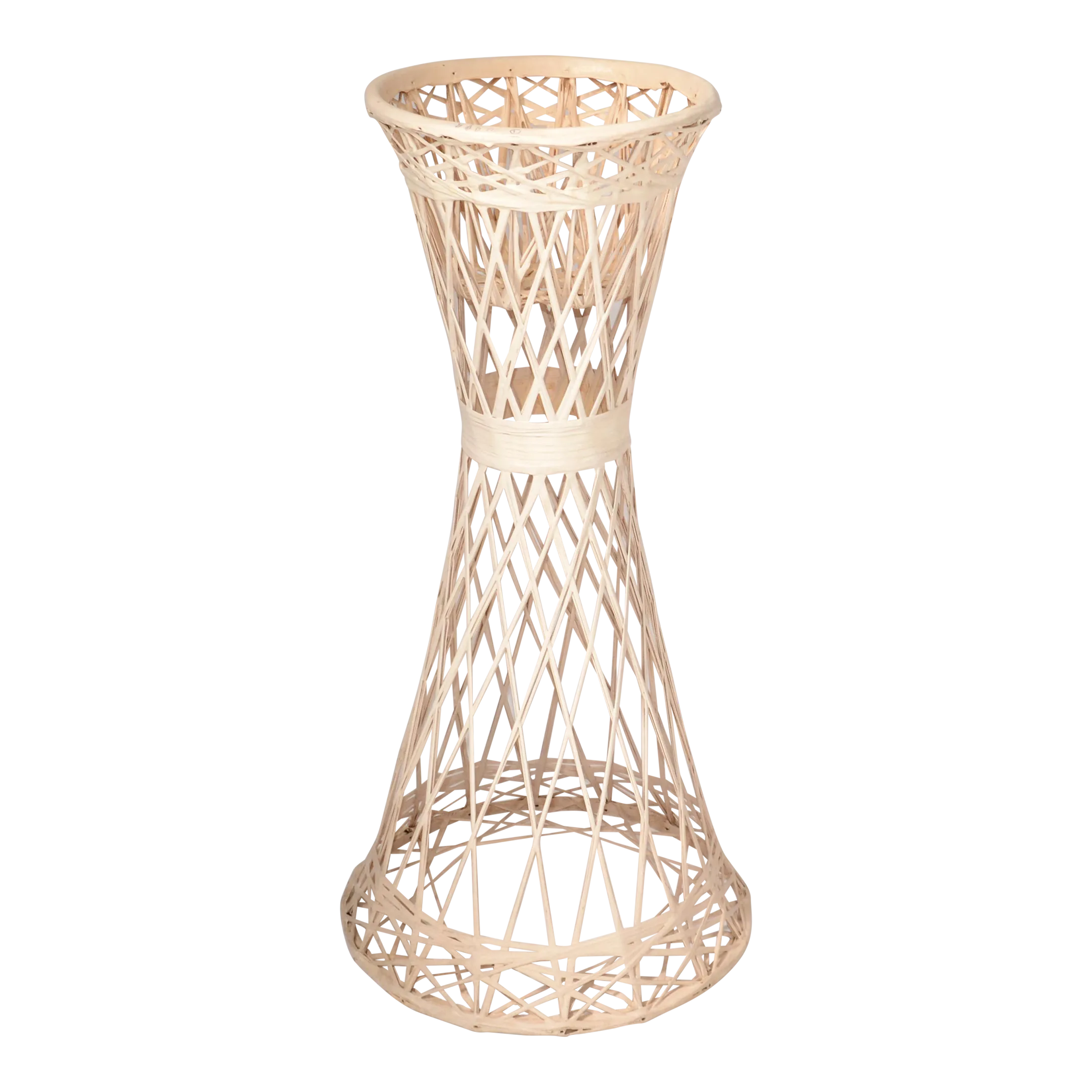 1970s Taupe Finish Spun Fiberglass Cone Plant Stand | Chairish