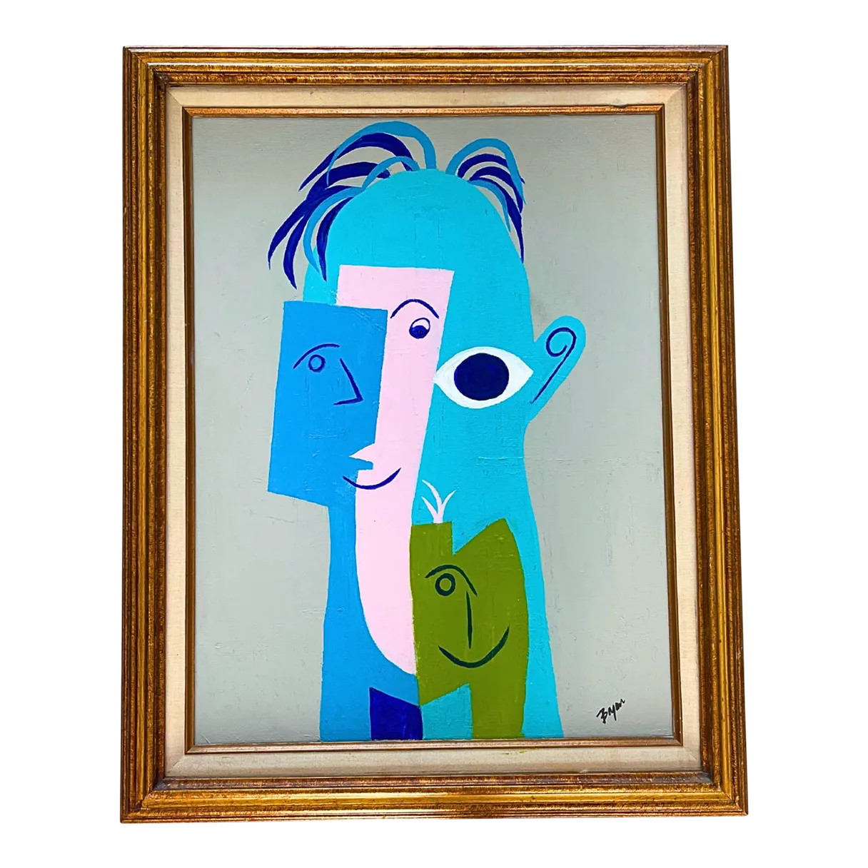 Large Original Contemporary Modern Cubist Painting by Bryan Boomershine ...