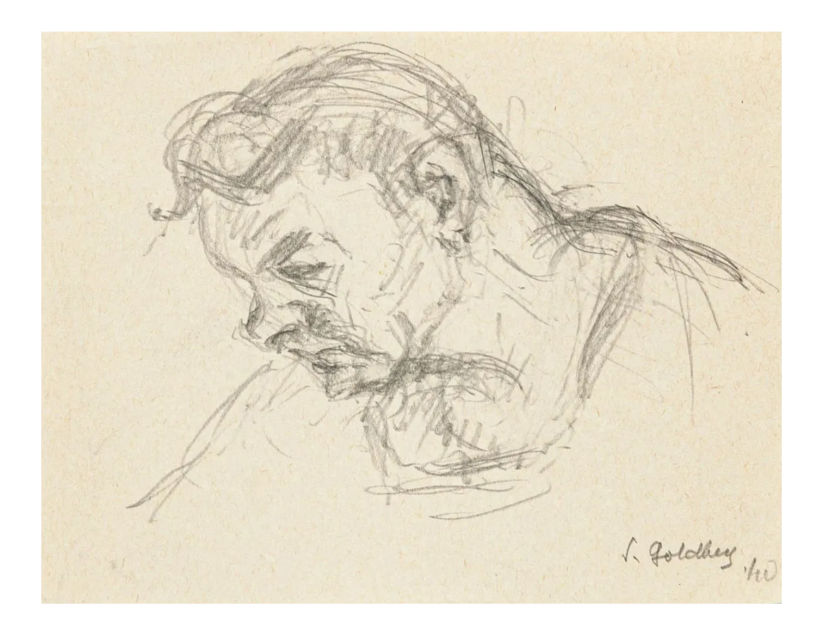 Gloom - Original Pencil Drawing by S. Goldberg - 1940 1940 | Chairish