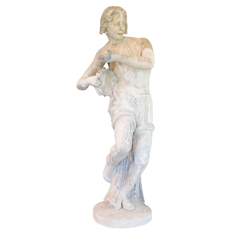 Limestone Statue | Chairish