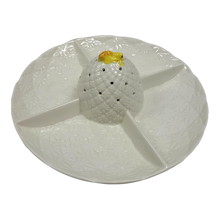 Vintage Italian Beehive Ceramic Hors-D’oeuvre Appetizer Divided Dish ...
