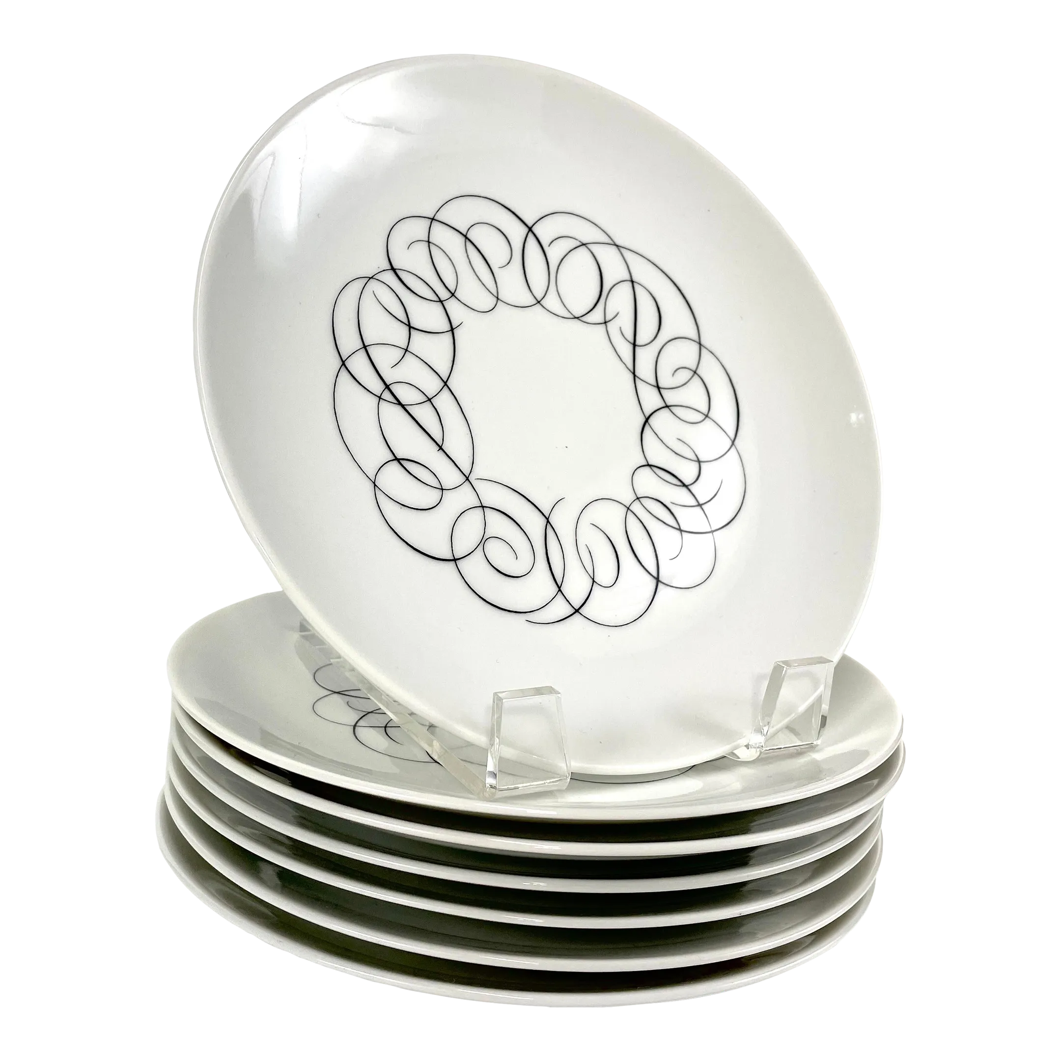 1950s Mid Century Modern Raymond Loewy for Rosenthal Script Salad ...